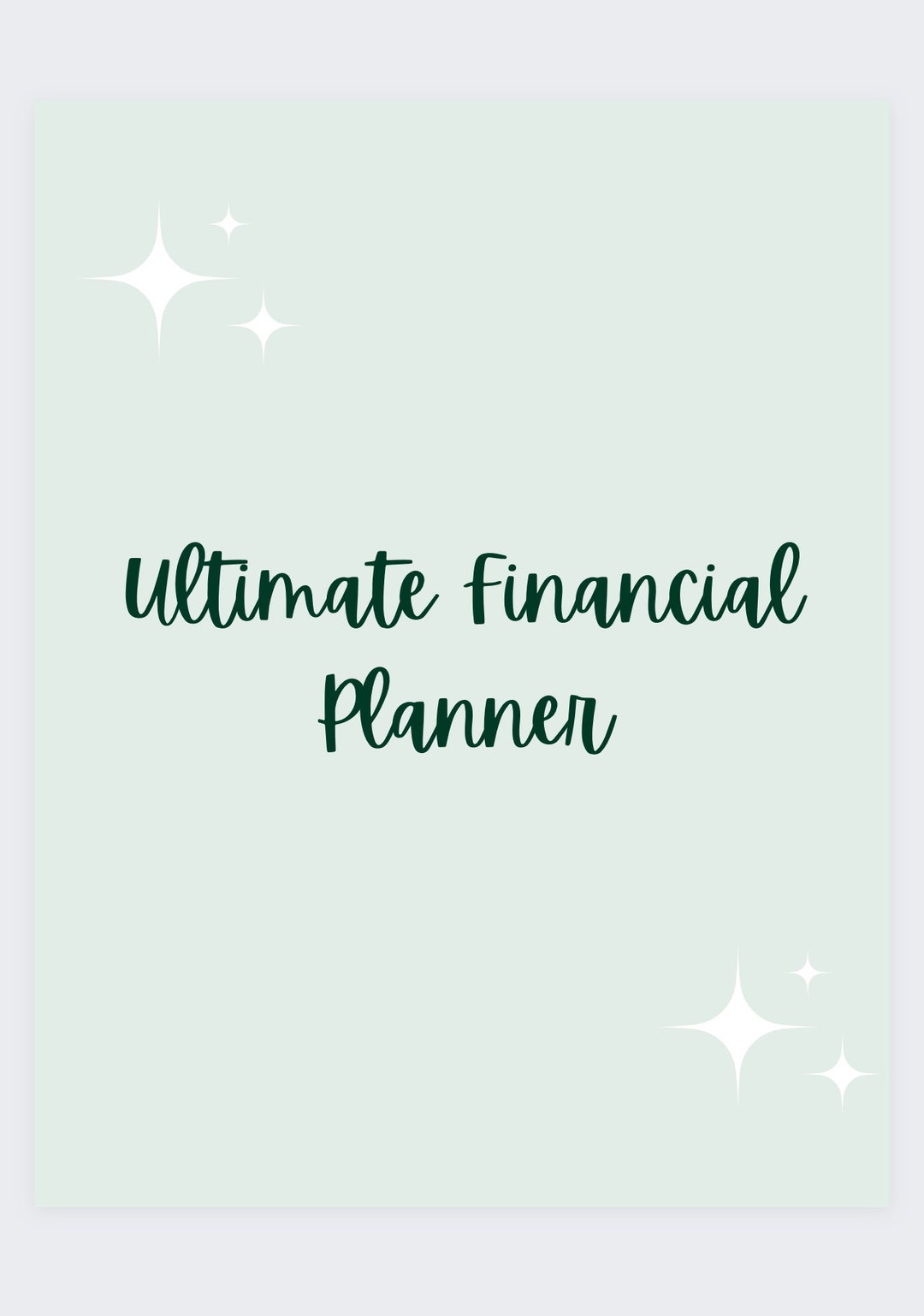 Ultimate Financial Planner - Etsy