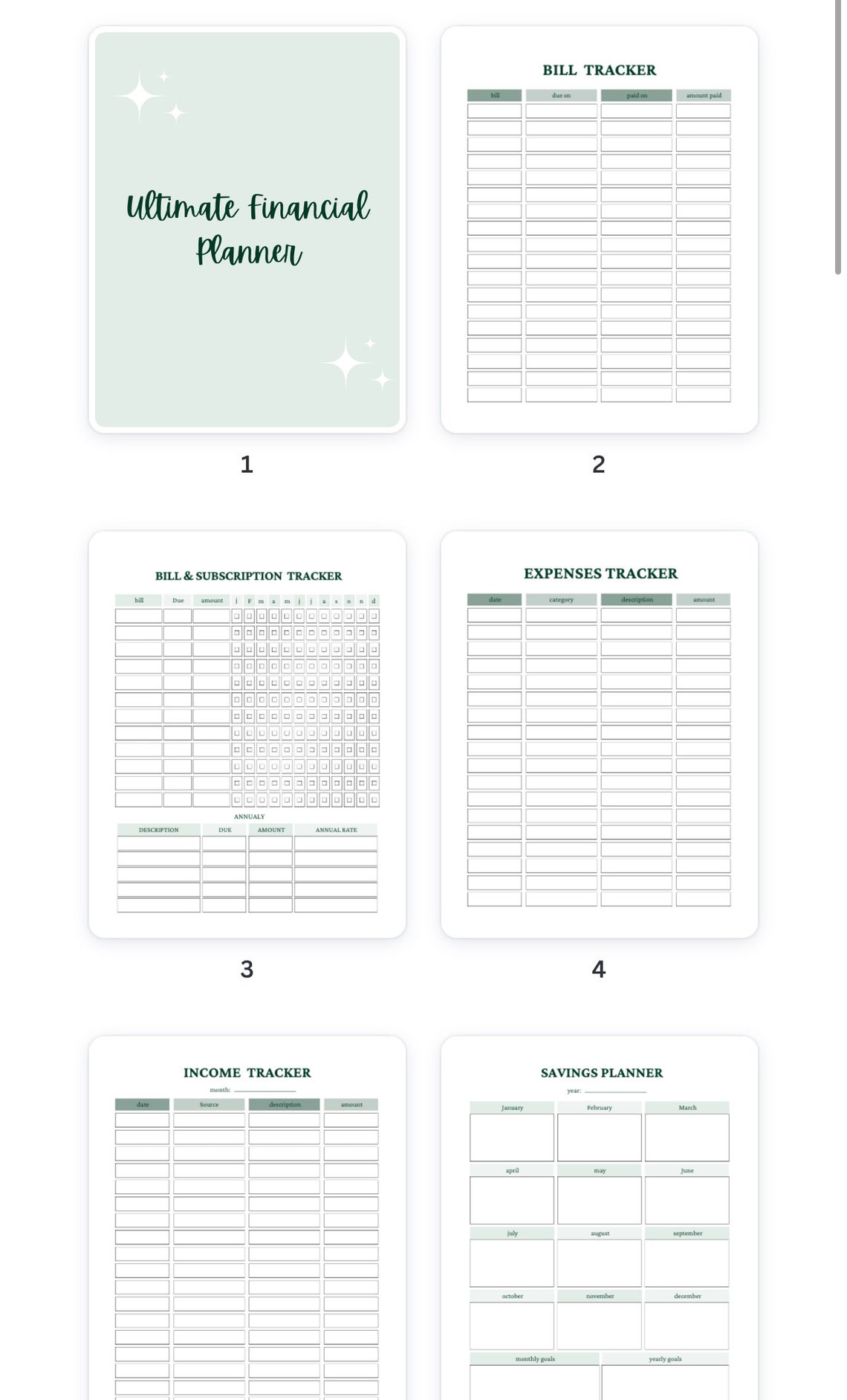 Ultimate Financial Planner - Etsy