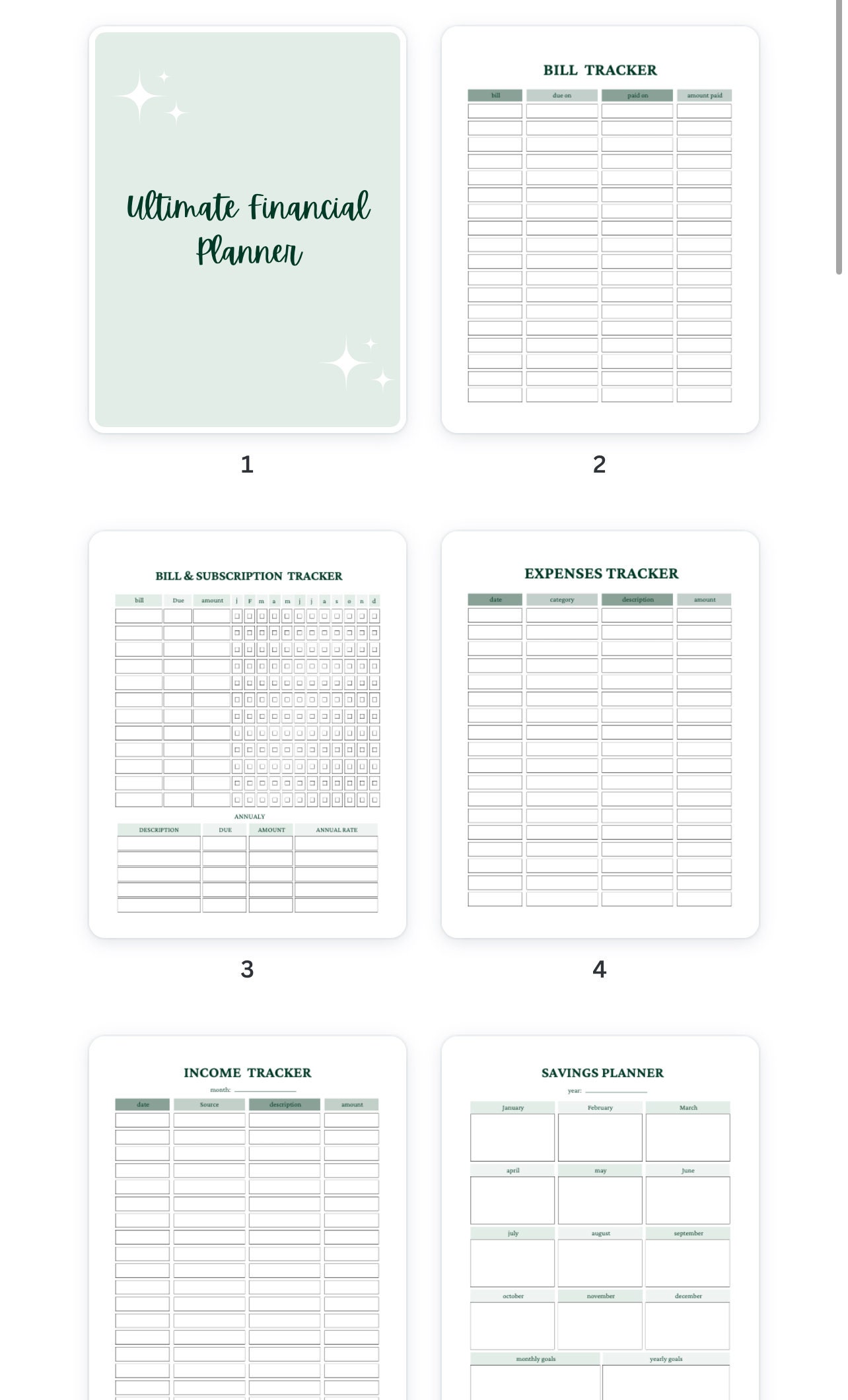 Ultimate Financial Planner - Etsy