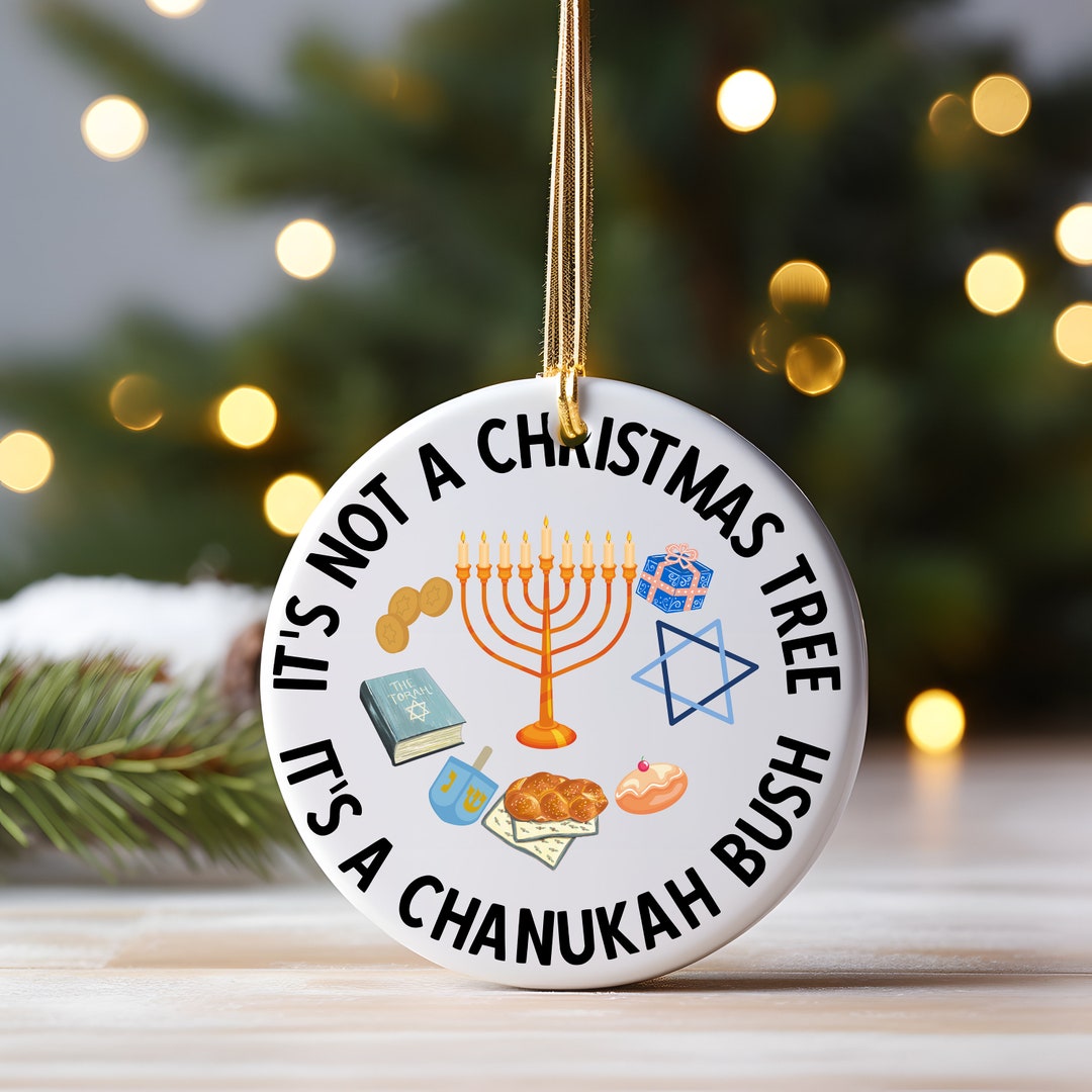 Jewish Christmas Tree Ornament Hanukkah Christmas Keepsake Jewish and ...