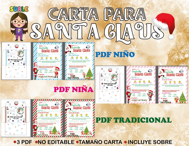CARTA A SANTA / carta a santa imprimible / Pdf Imprimible / - Etsy México