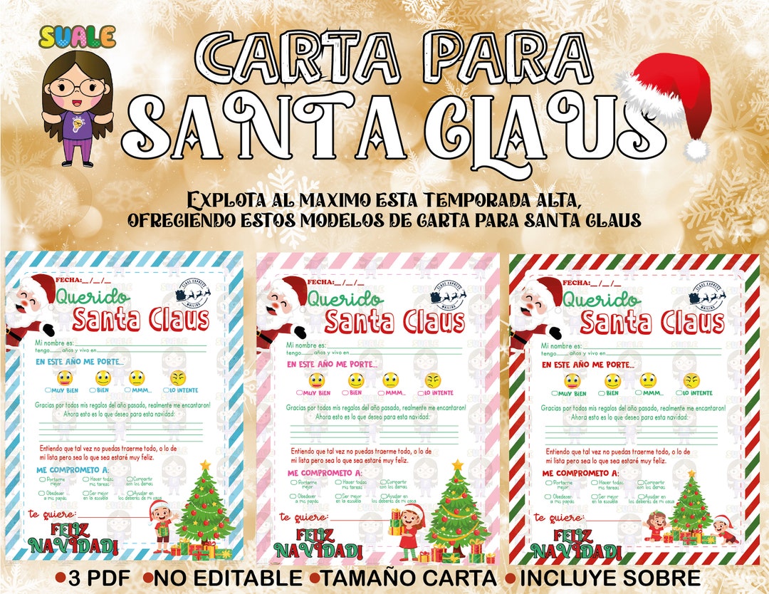 LETTER TO SANTA / Letter to Santa Printable / Printable PDF / Instant ...