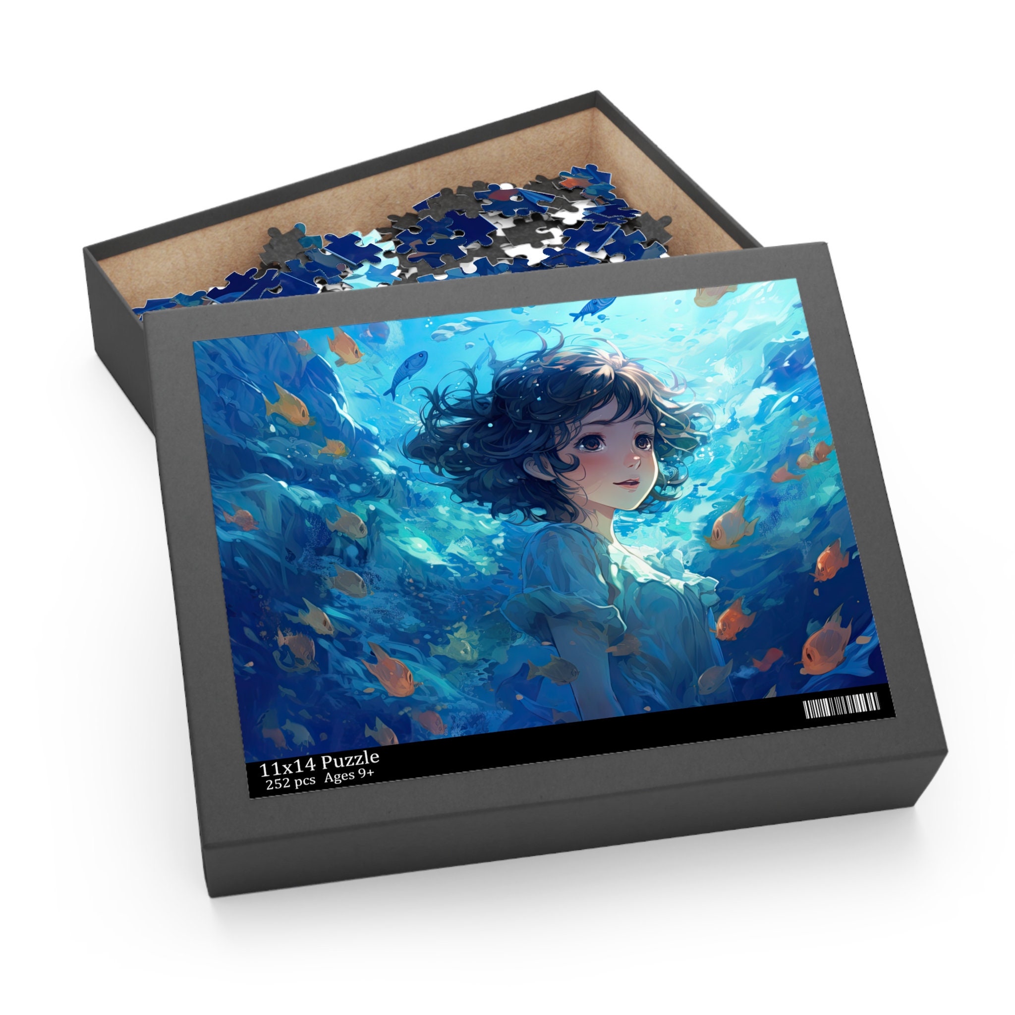 Underwater Adventure Puzzle - Smiling Girl and Fish (120, 252, 500 ...