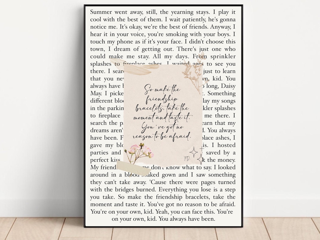 Taylor Swift Printable Swiftie Gift Gifts for Best Friend Taylor Swift ...