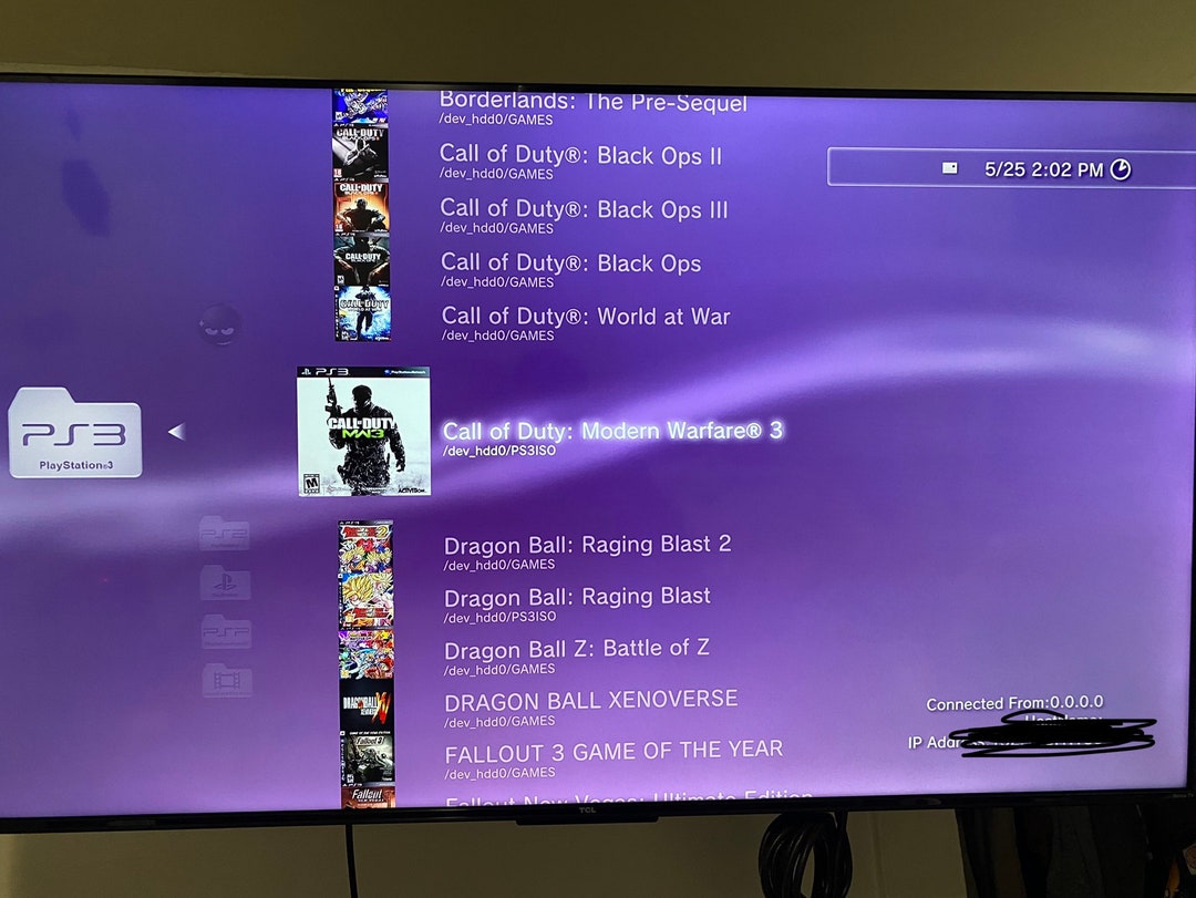 Jailbroken Playstation 3 2TB Fully Loaded - Etsy Canada