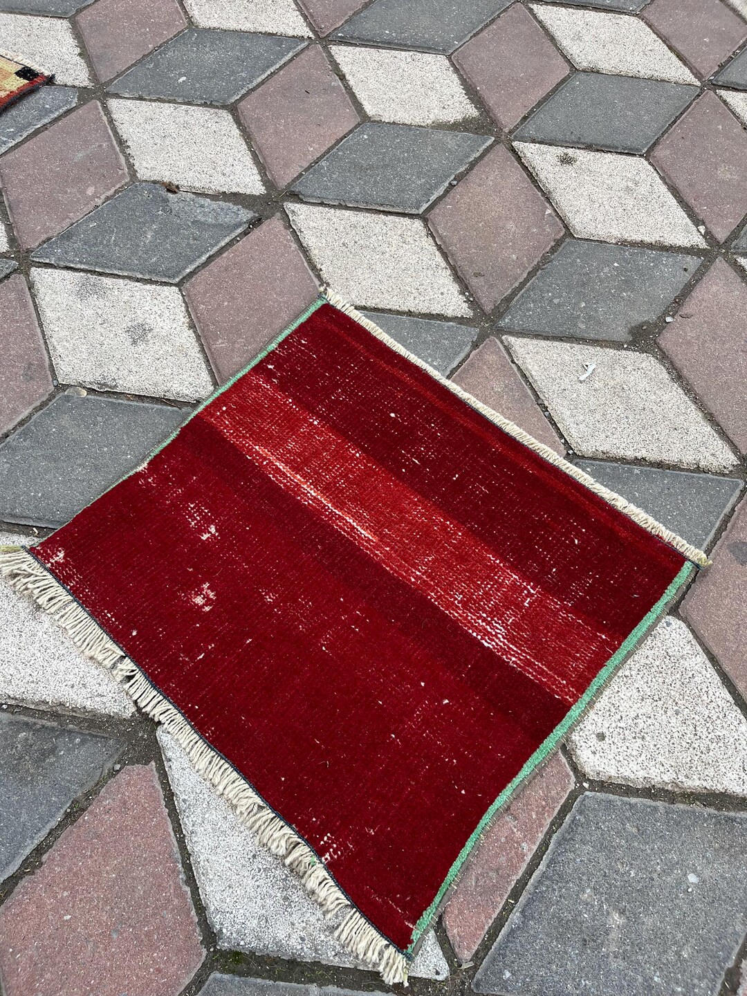 Old Turkish Carpet Small Ushak Carpet 1.5x1.7 FT Small Entrance Carpet ...
