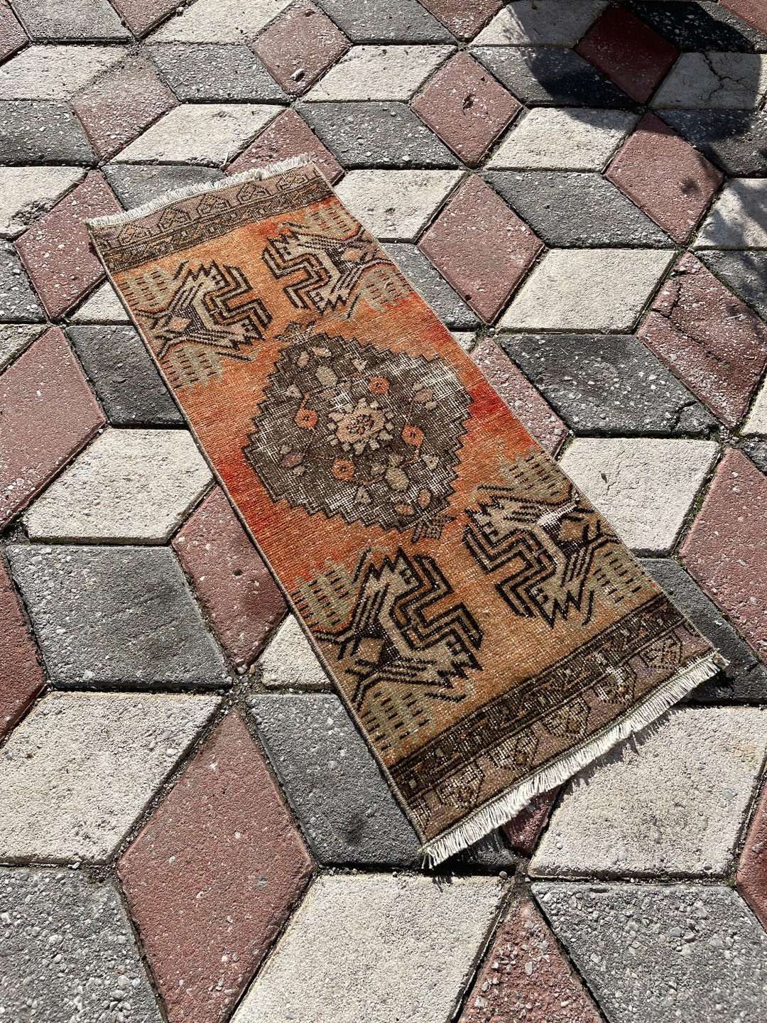 Small Turkish Rug, 1.2 X 3.2 Ft Rug, Mini Rug, Handmade Rug, Vintage ...