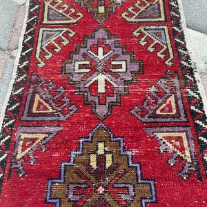 1.6 X 3.2 Ft Red Vintage Rug Red Carpet for Living Room Small Bath Mat ...
