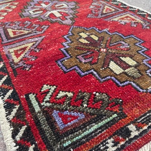 1.6 X 3.2 Ft Red Vintage Rug Red Carpet for Living Room Small Bath Mat ...