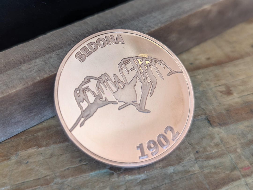 Solid Copper 1oz Commemorative Coins of Arizona the Copper State Sedona ...