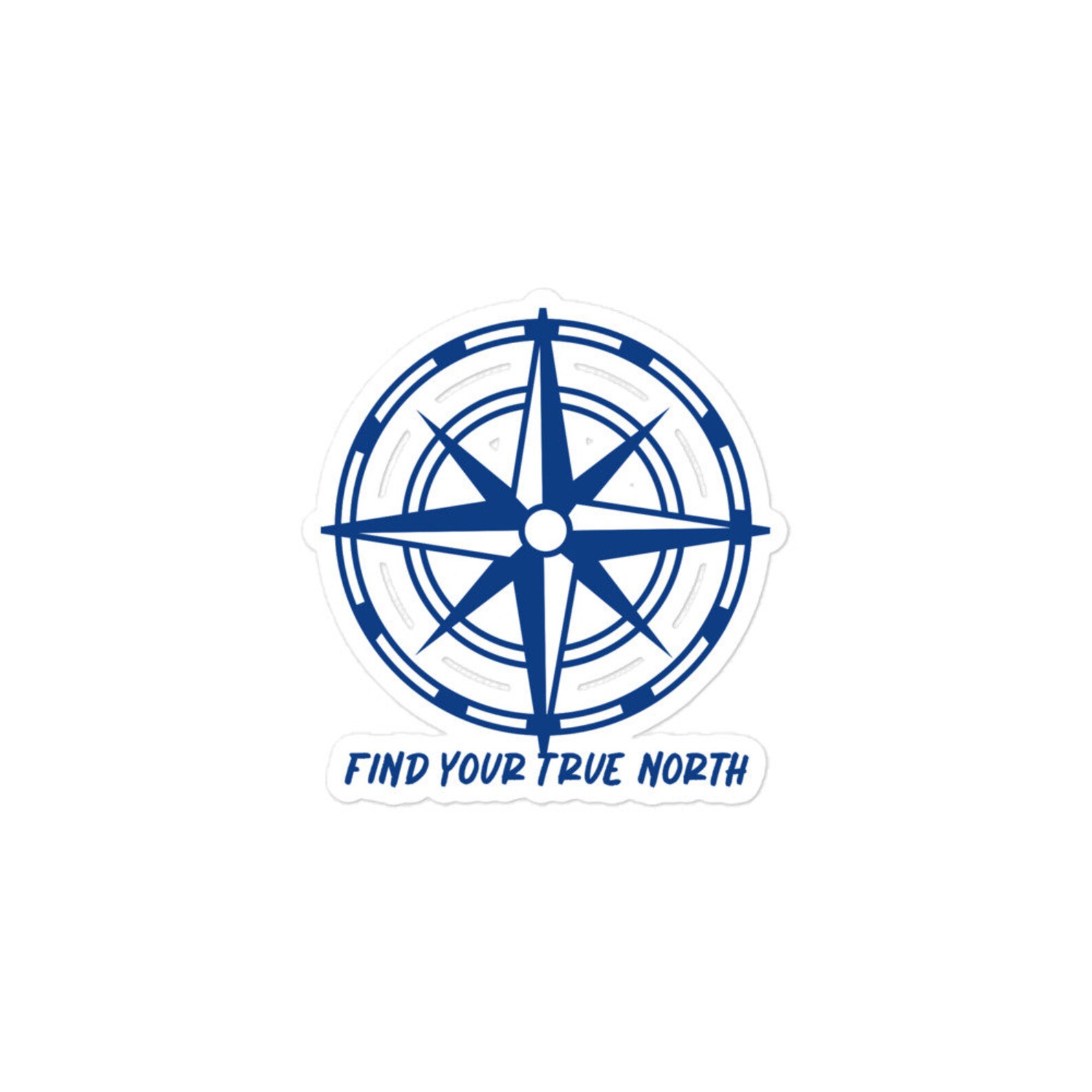 Compass "find Your True North" Bubble-free Laptop Sticker - Etsy