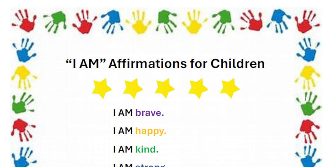 Printable "i Am" Affirmations for Children - Etsy