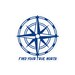 Compass "find Your True North" Bubble-free Laptop Sticker - Etsy