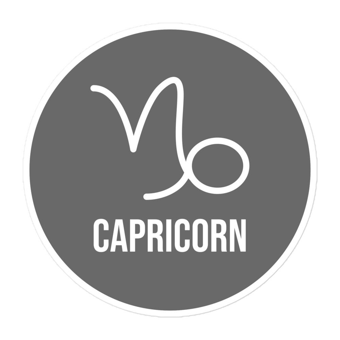 Capricorn Zodiac Sign Bubble-free Sticker - Etsy