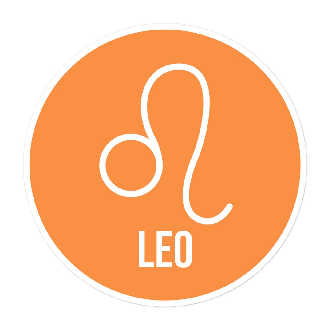 Leo Zodiac Sign Bubble-free Sticker - Etsy