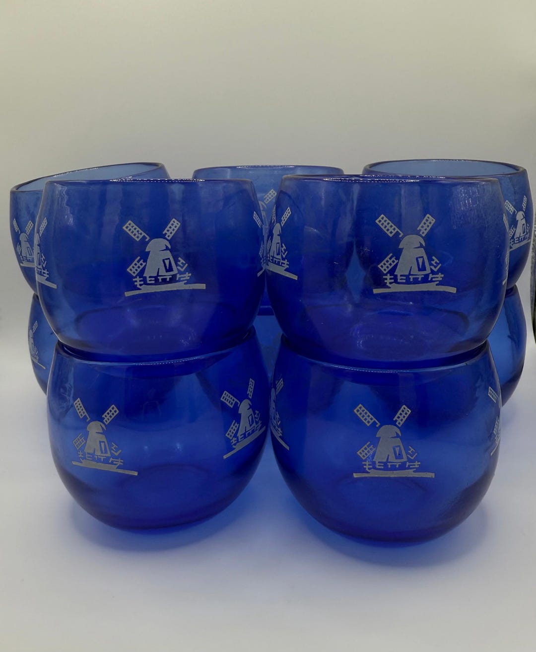 Mid-century Roly Poly Windmill Glasses - Etsy