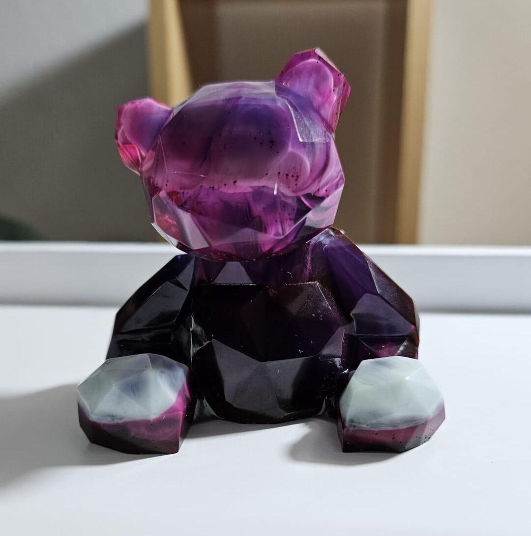 3D Bear Geometric Resin Bear, Mini Bear 2.75*2.55inches, Home Décor ...