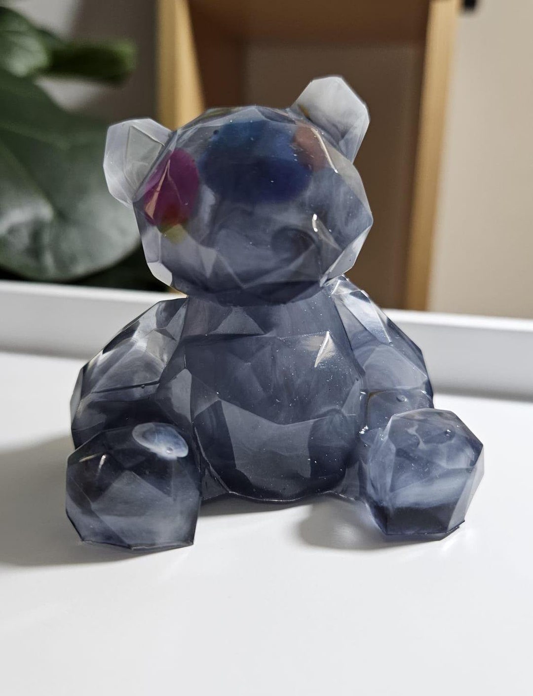 3D Bear Geometric Resin Bear, Stuffed Mini Bear 2.75*2.55inches, Home ...