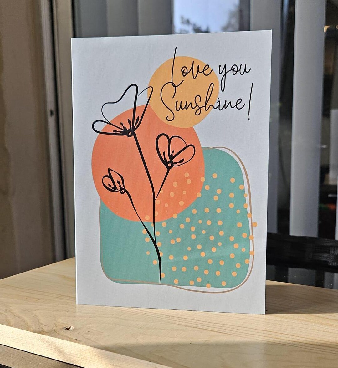 Portrait 5x7 Inch Physical Greeting Card, Anniversary, Birthday Wishes ...