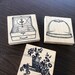 Vintage Large Rubber Stamp Lot Museum of Modern Rubber Floral Globe ...