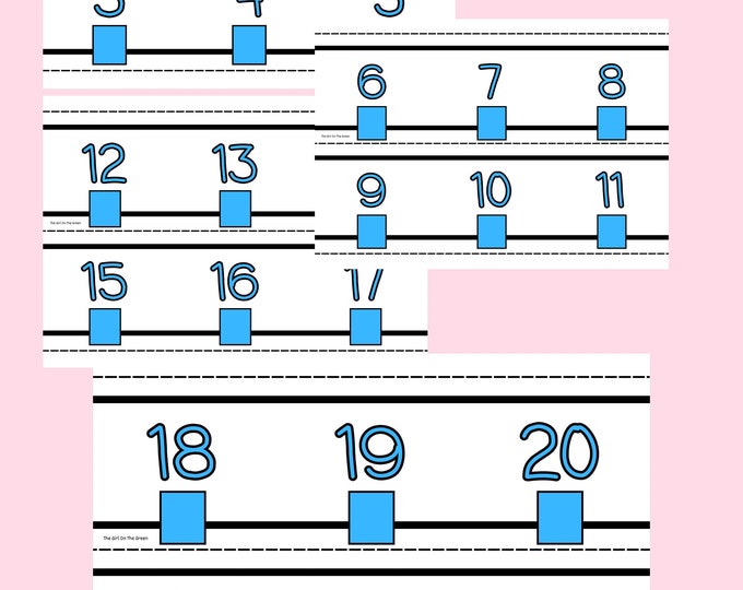 Number Line Display | Printable Number Line | Neutral Classroom ...