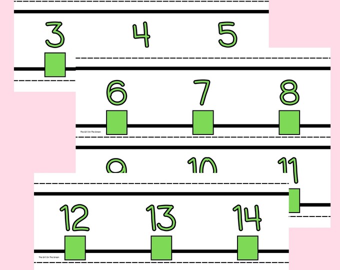 Number Line Display | Printable Number Line | Neutral Classroom ...