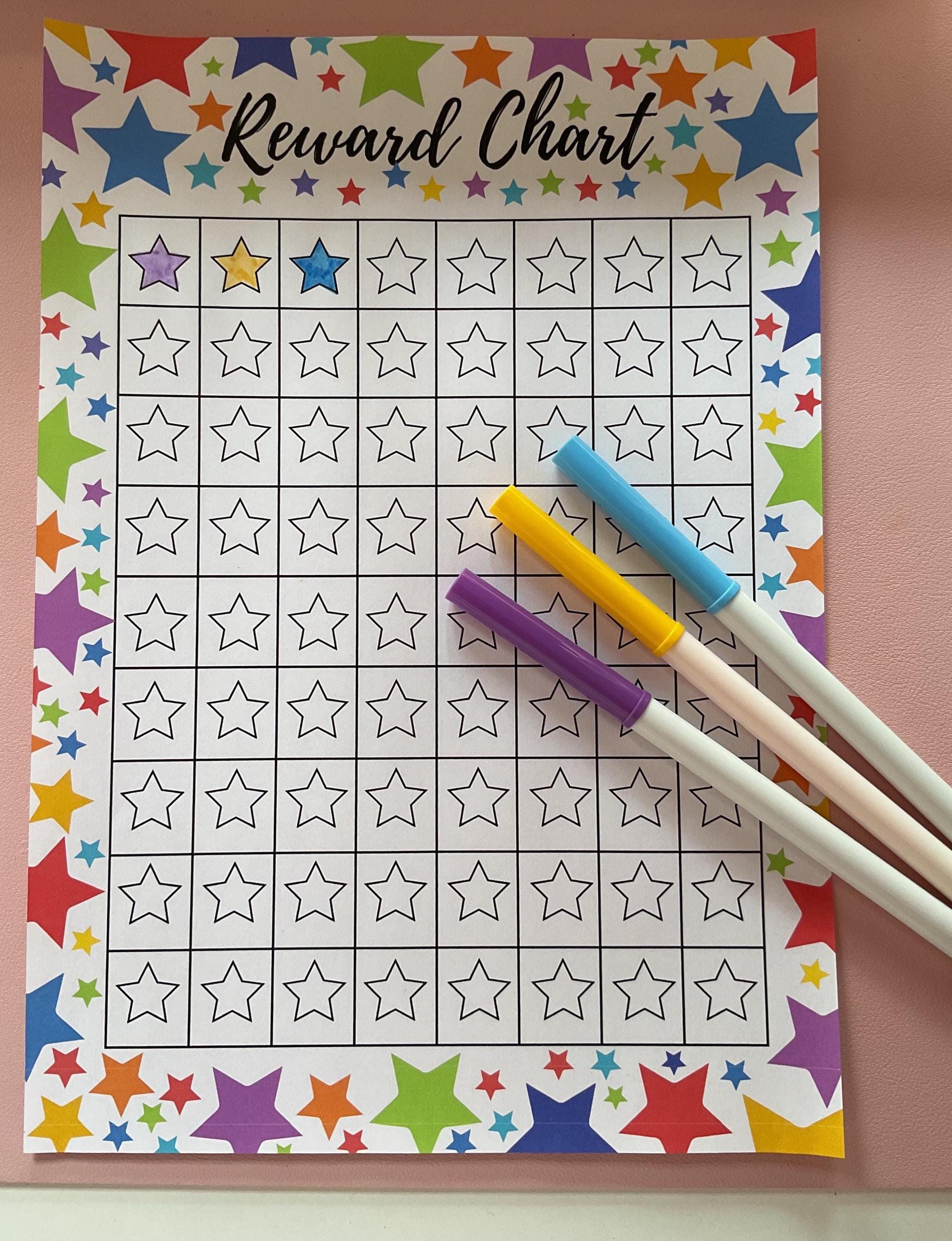 Reward Chart | Star Reward Chart | Printable Chart - Etsy
