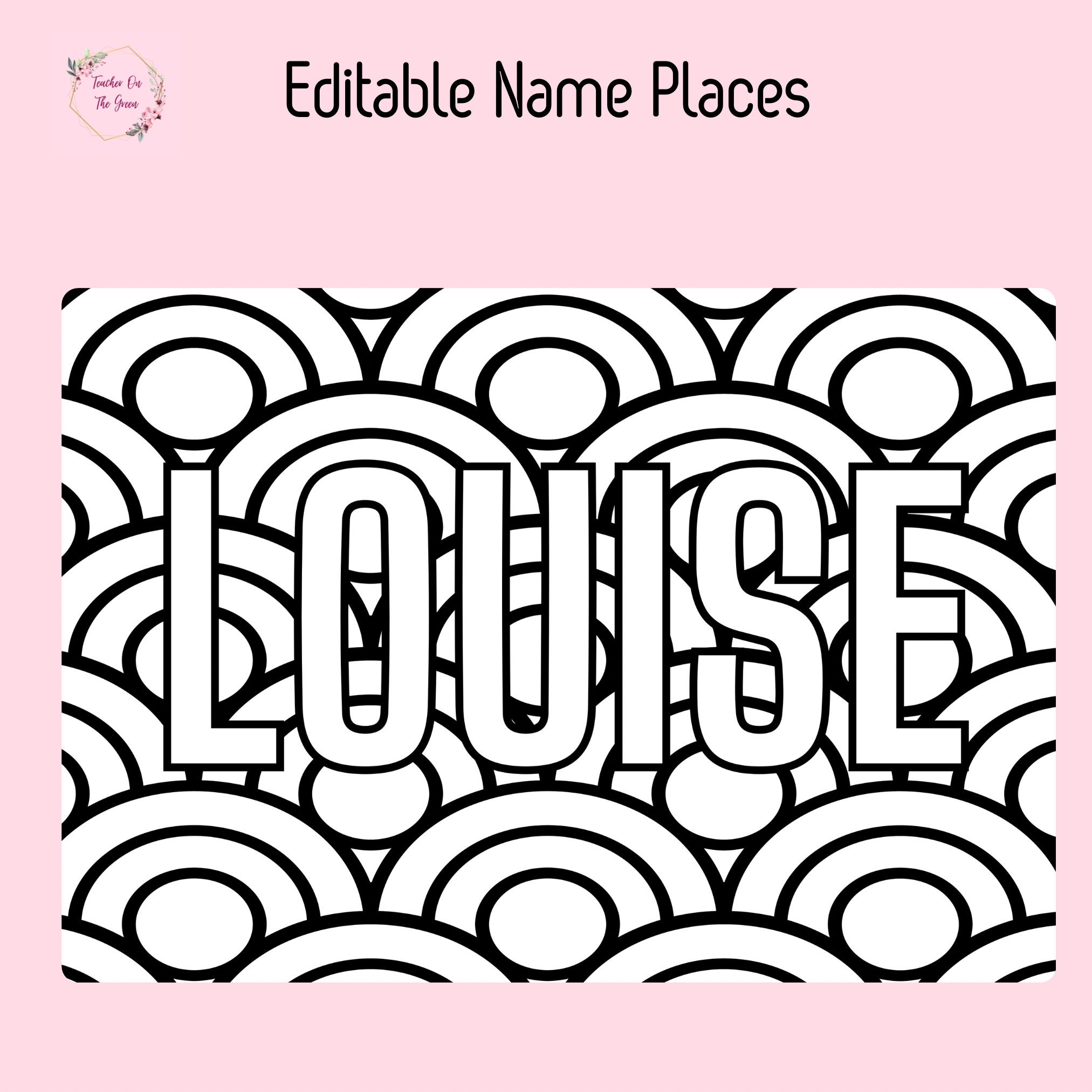 Editable Colouring Pages - Etsy