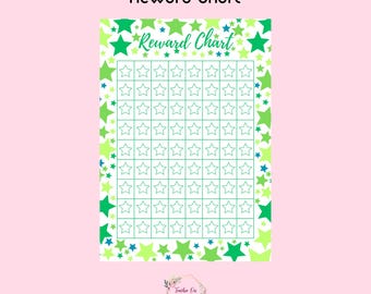 Orange Star Reward Chart Printable – Kids Behaviour Chart – Instant ...