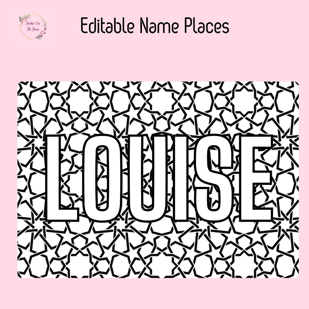 Editable Colouring Pages - Etsy