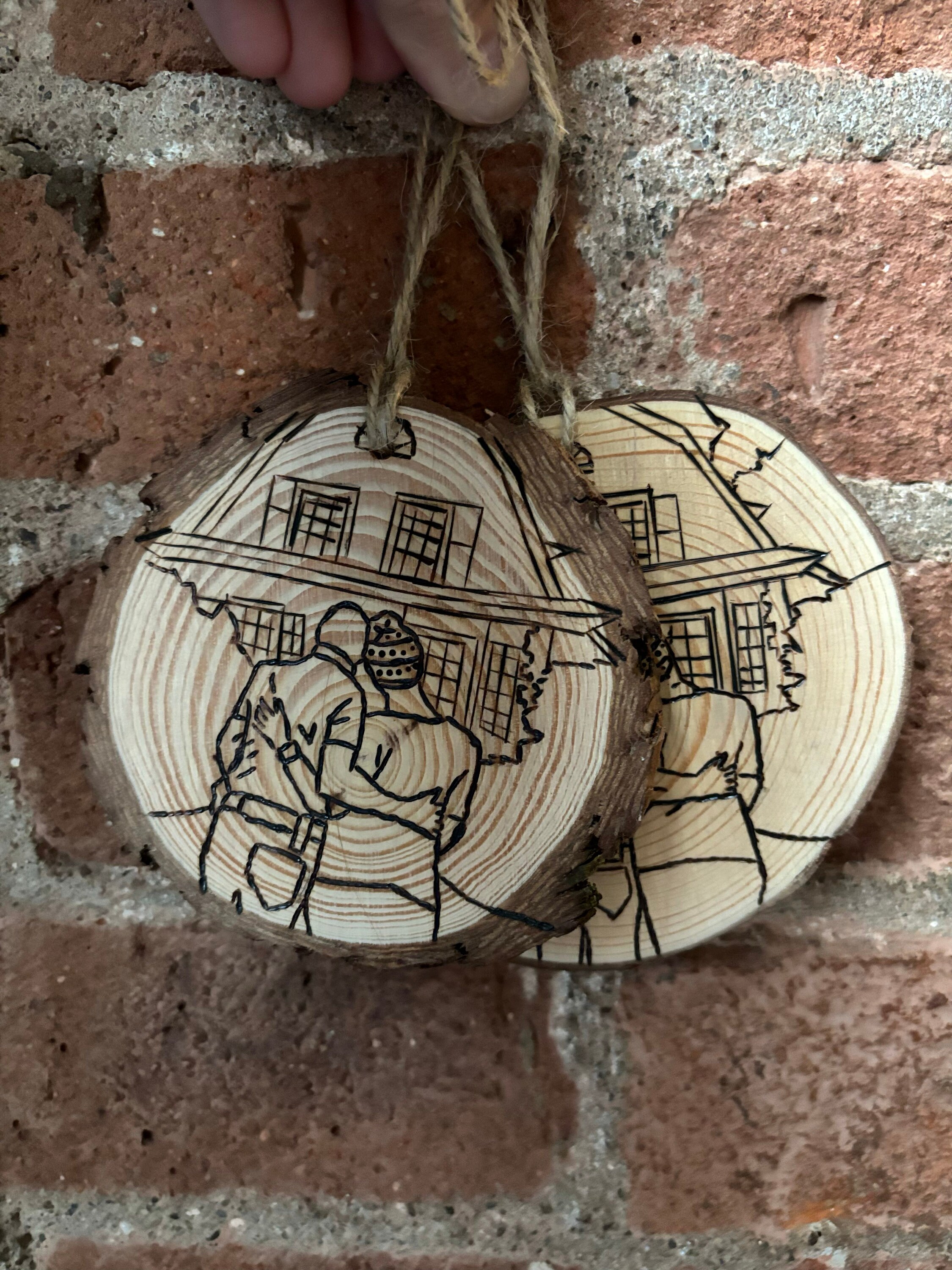 Custom Hand Wood Burn / Pyrography Christmas Ornament / New Home ...
