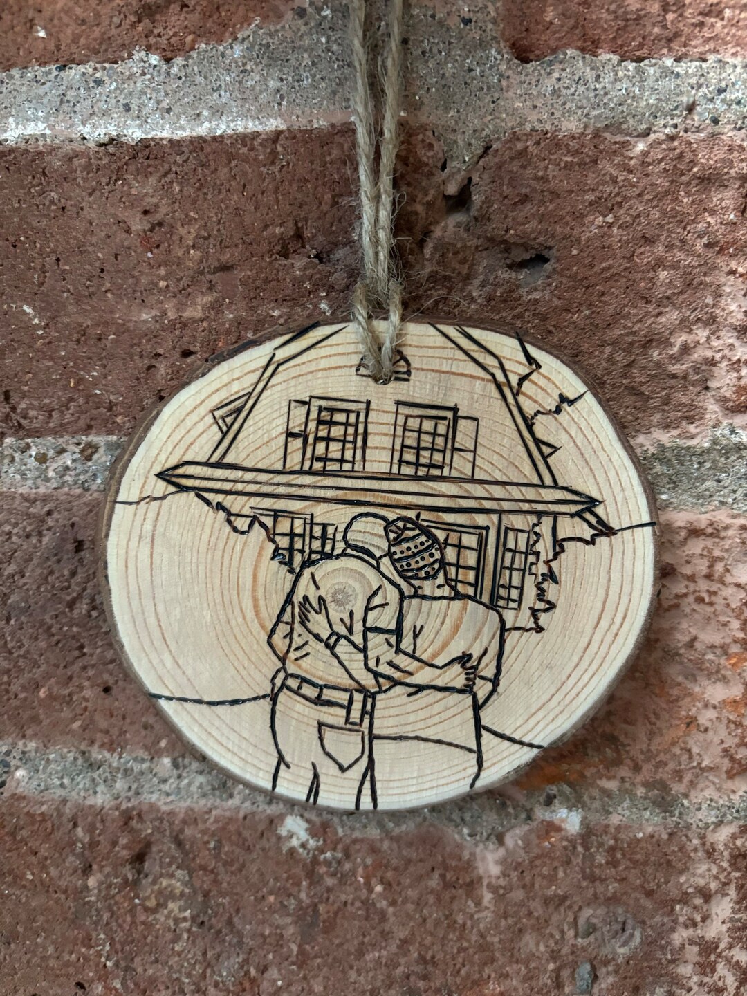 Custom Hand Wood Burn / Pyrography Christmas Ornament / New Home ...