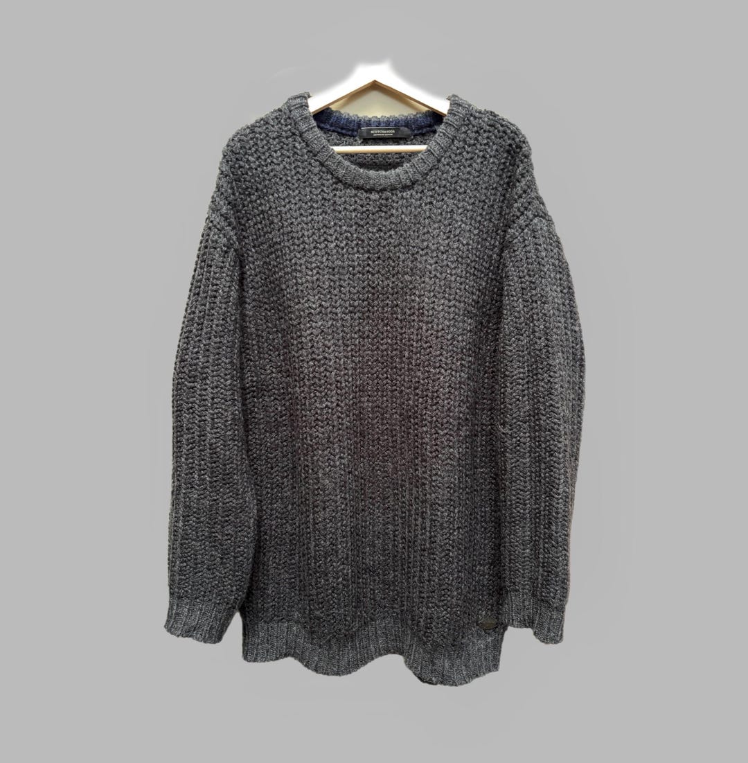 Vintage Chunky Knit Wool Blend Sweater Scotch & Soda Shaker Knit Wool ...
