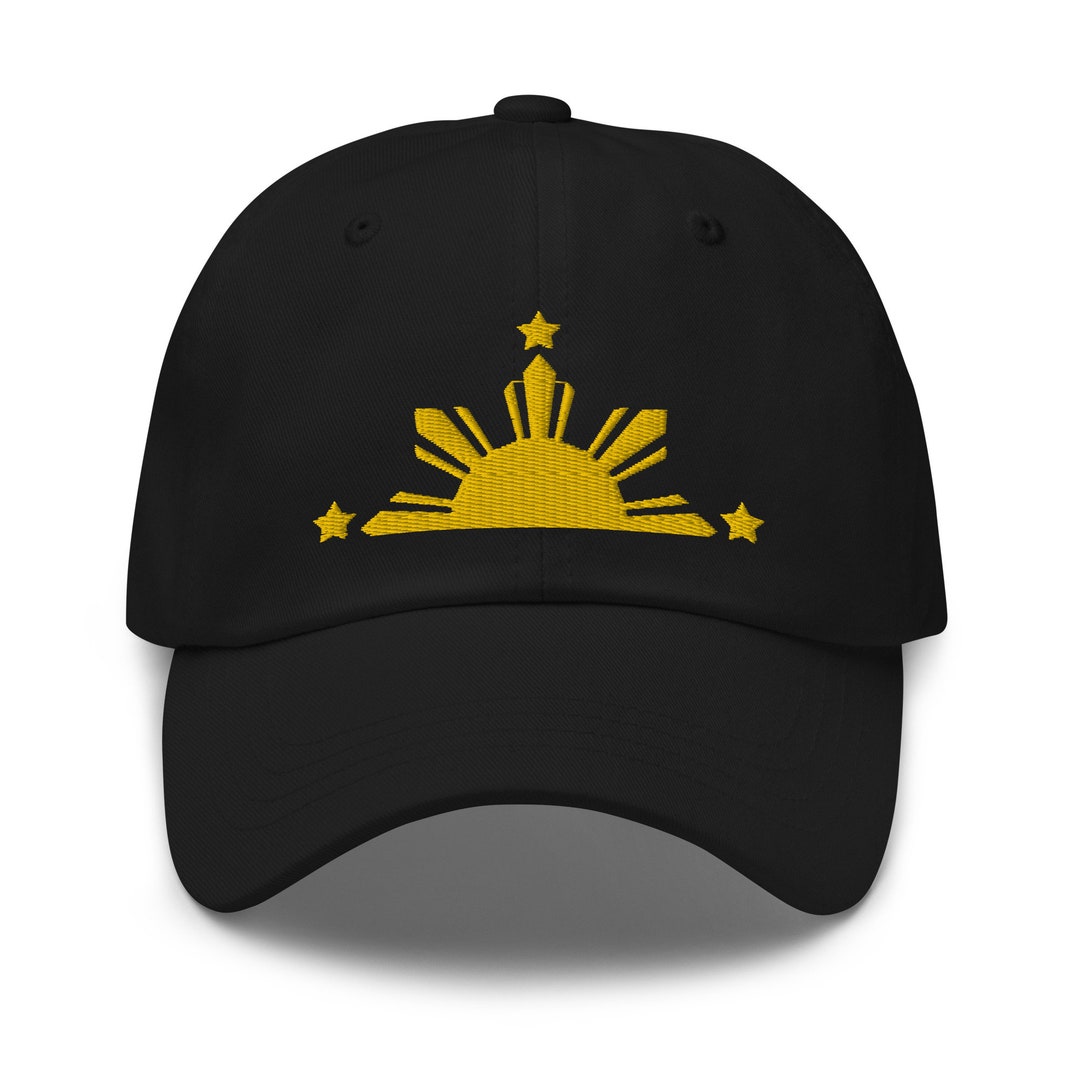 Filipino Yellow Half Sun With Stars Embroidered Baseball Cap Dad Hat - Etsy
