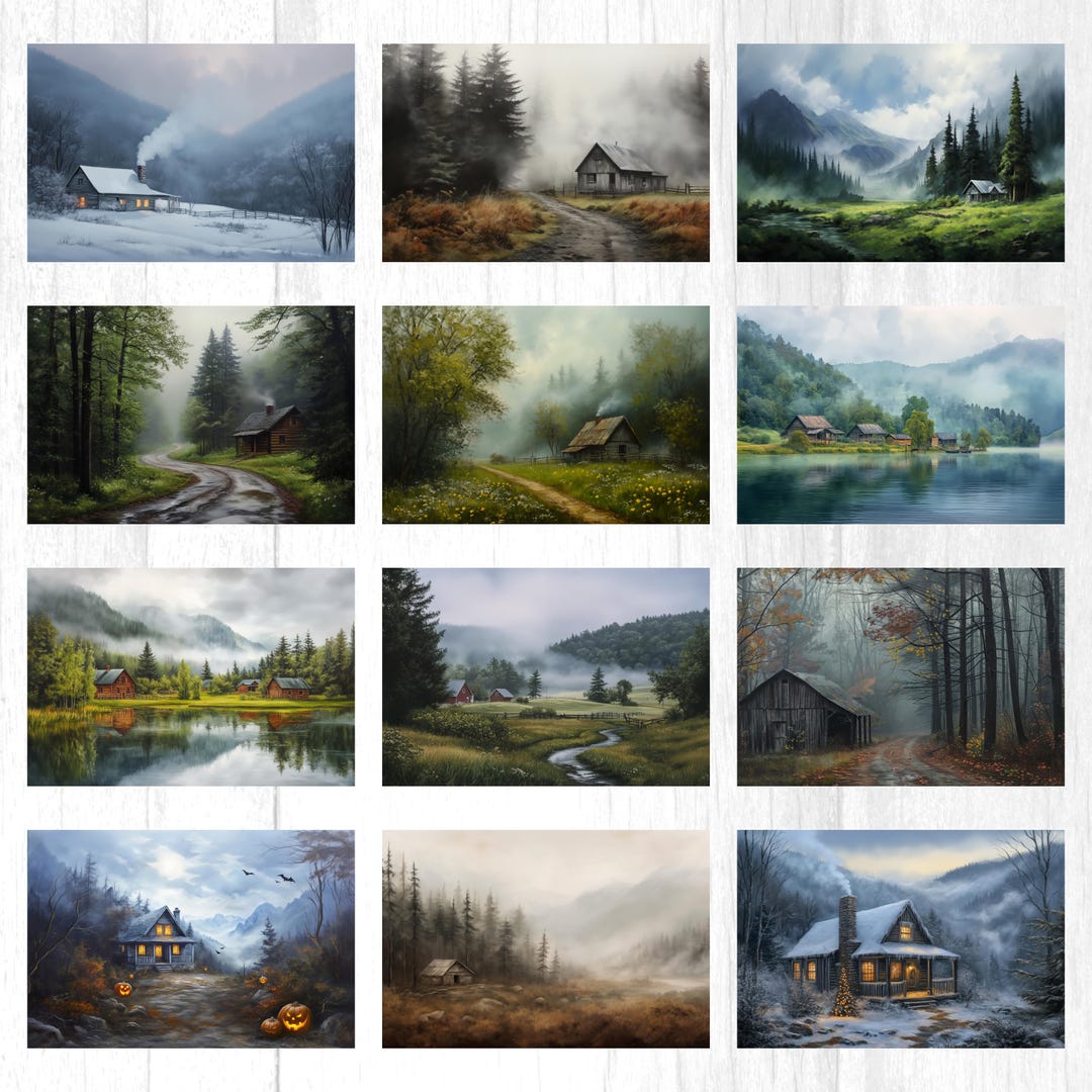 2026 Misty Mornings Wall Calendar, Rustic Cabin Nature Photography ...