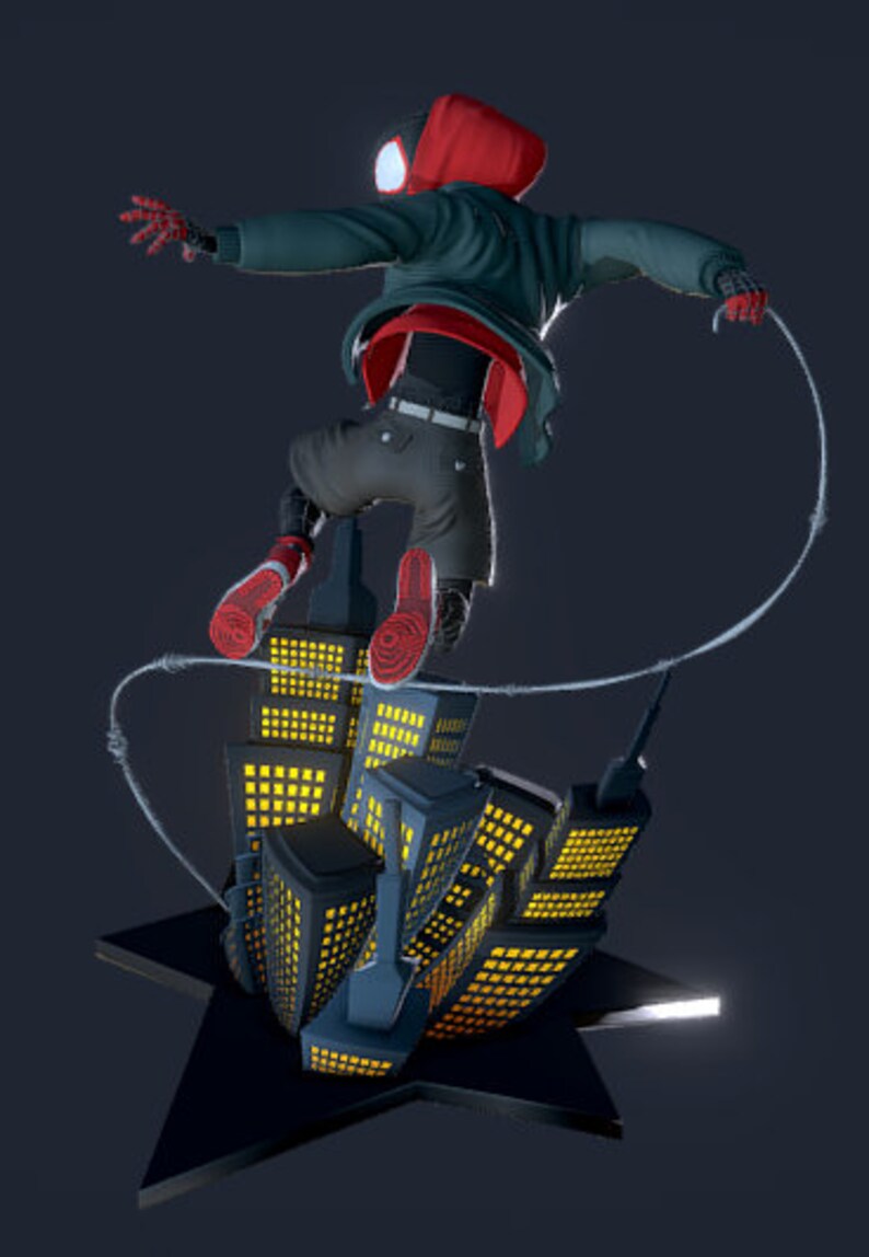 Spider Man Miles Morales 3d Stl File Spider Man Miles Morales 3d