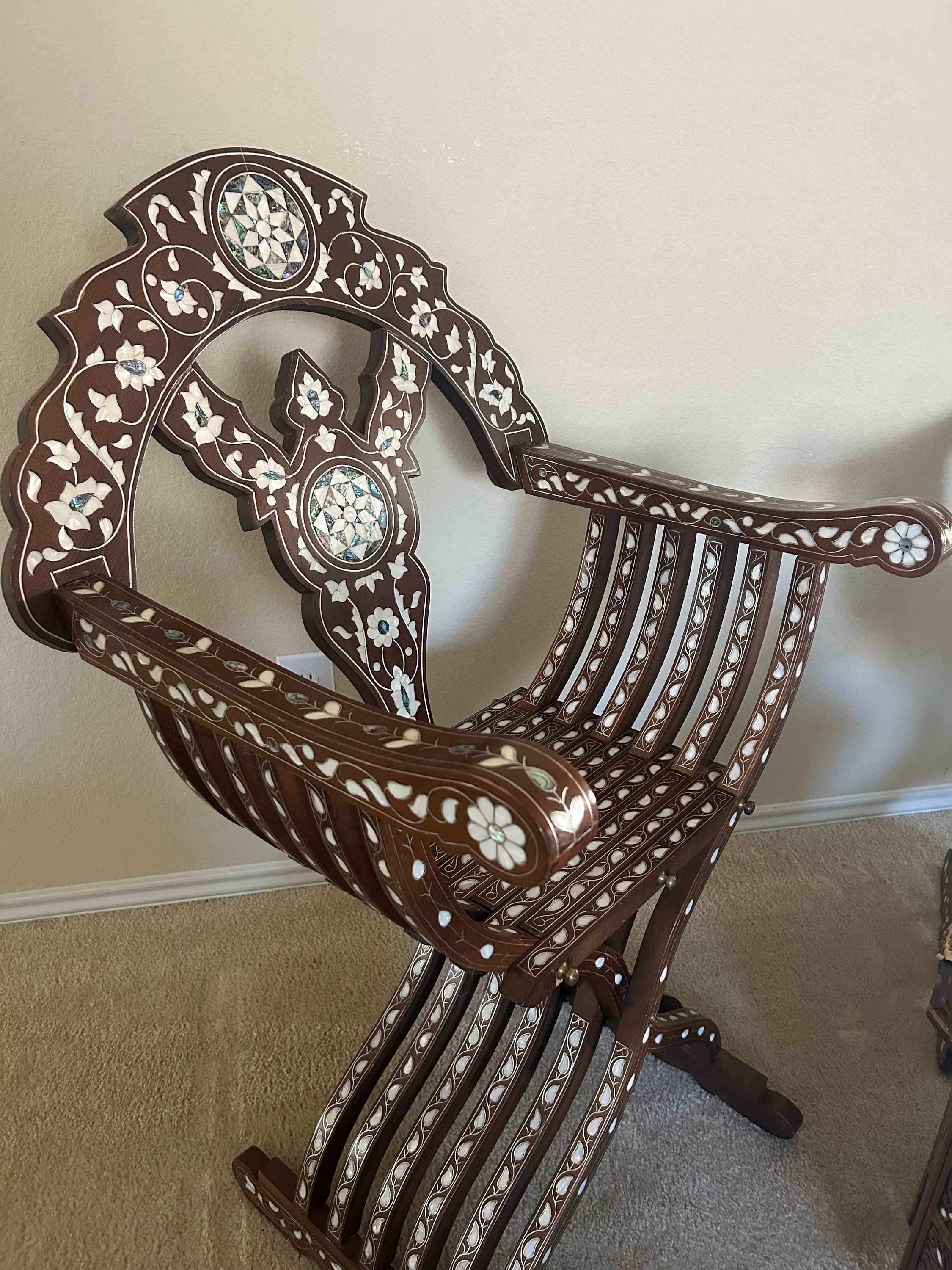 Antique Arabesque Arabic Chair - Etsy
