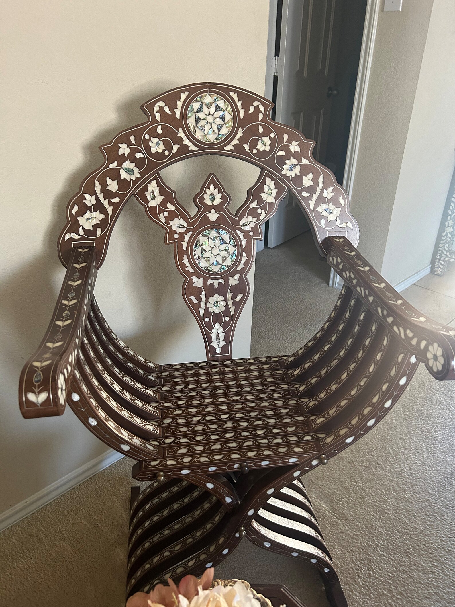 Antique Arabesque Arabic Chair - Etsy