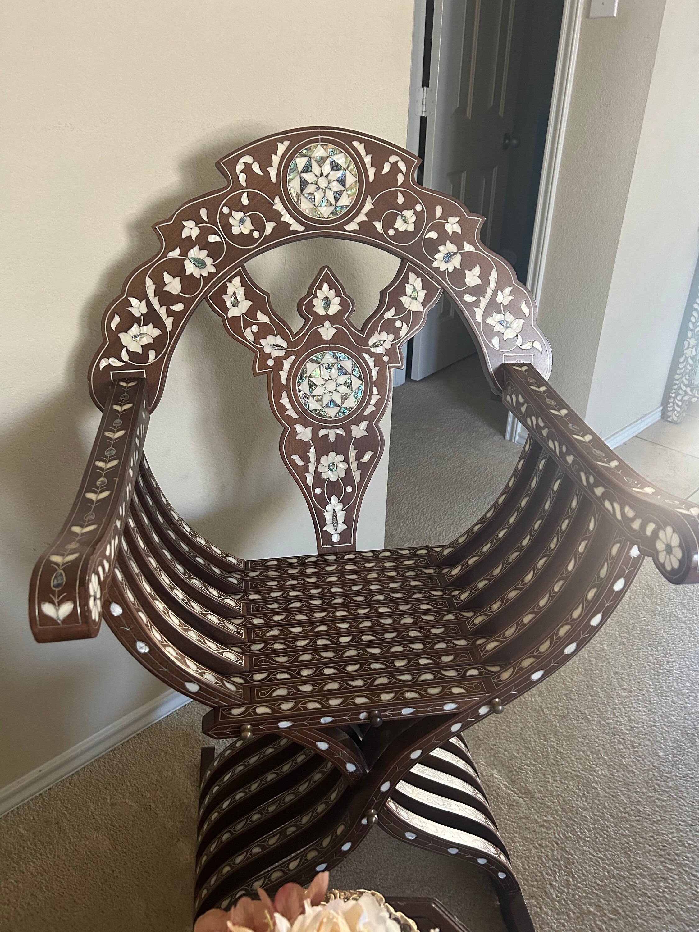 Antique Arabesque Arabic Chair - Etsy