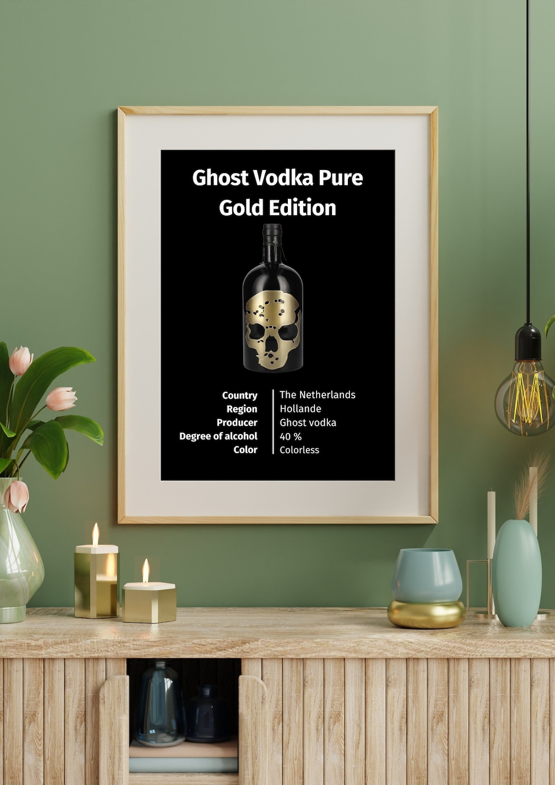 Ghost Vodka Printable Poster for Personalized Gift, Child's Room ...