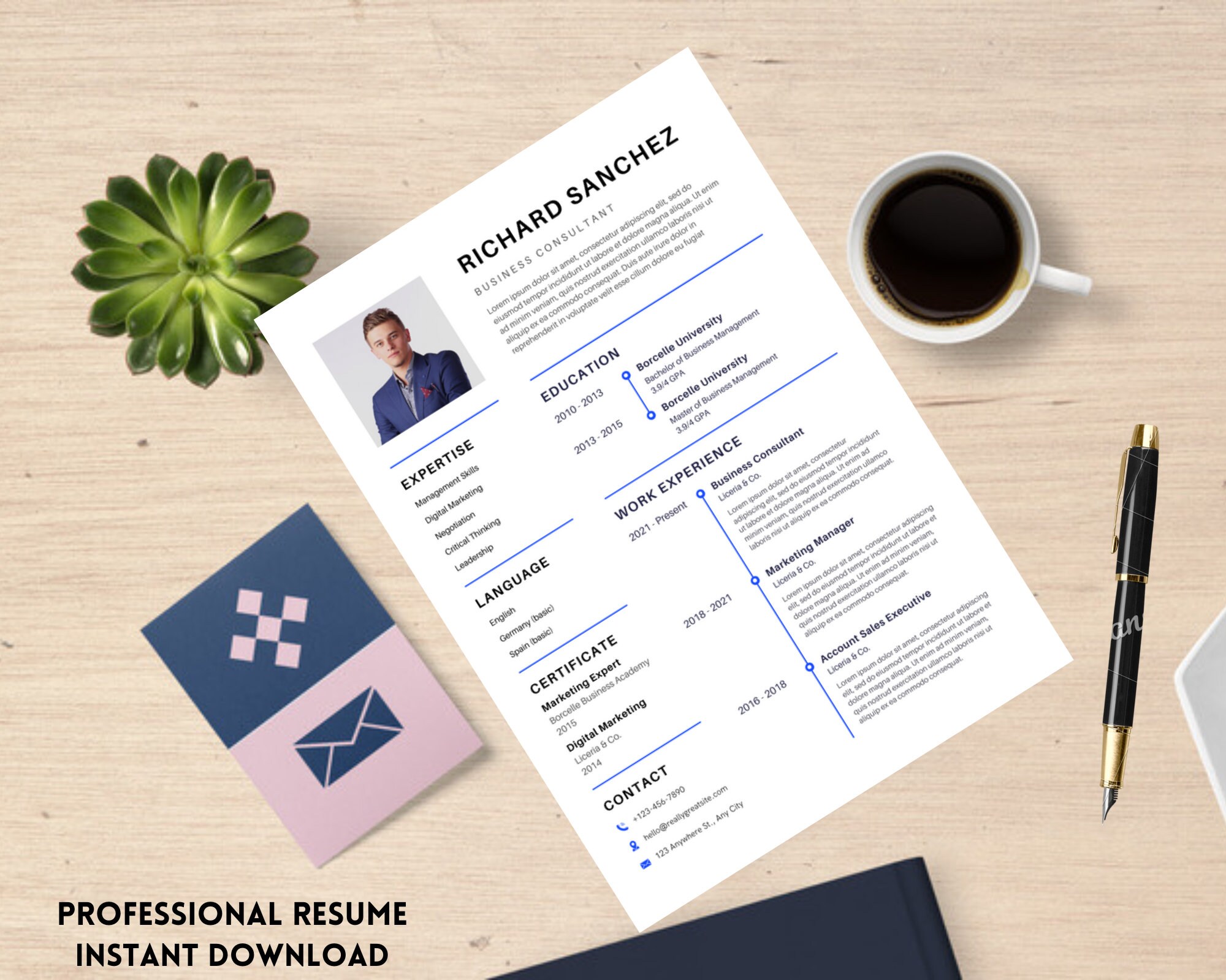 Editable Professional CV Template, Resume Template, Minimalist, and Clean Resume Design for ...