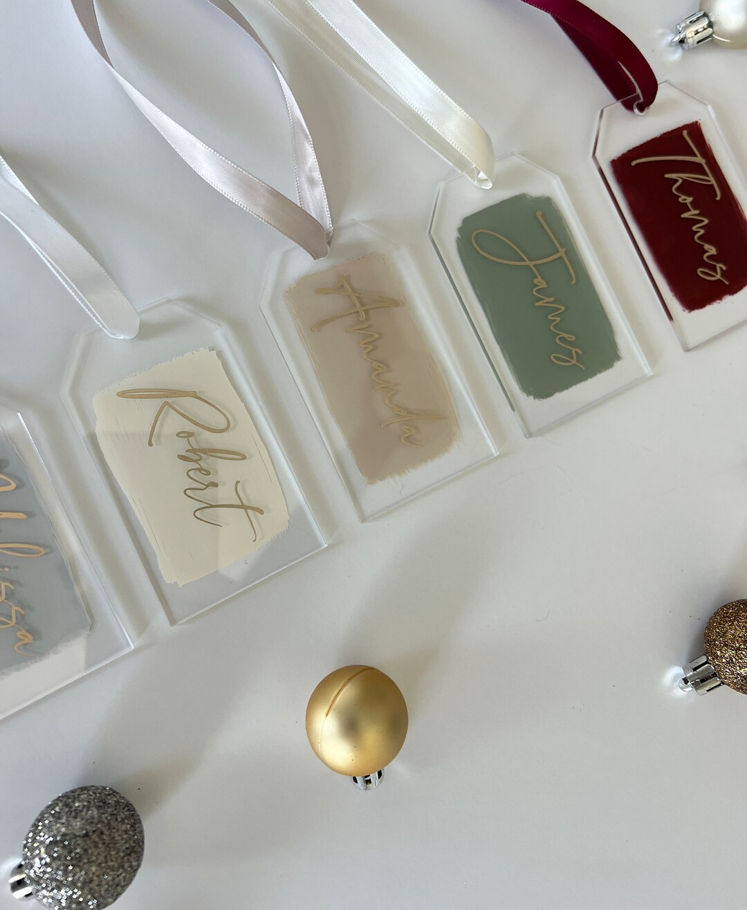 Personalized Stocking Name Tags Custom Name Gift Tags - Etsy