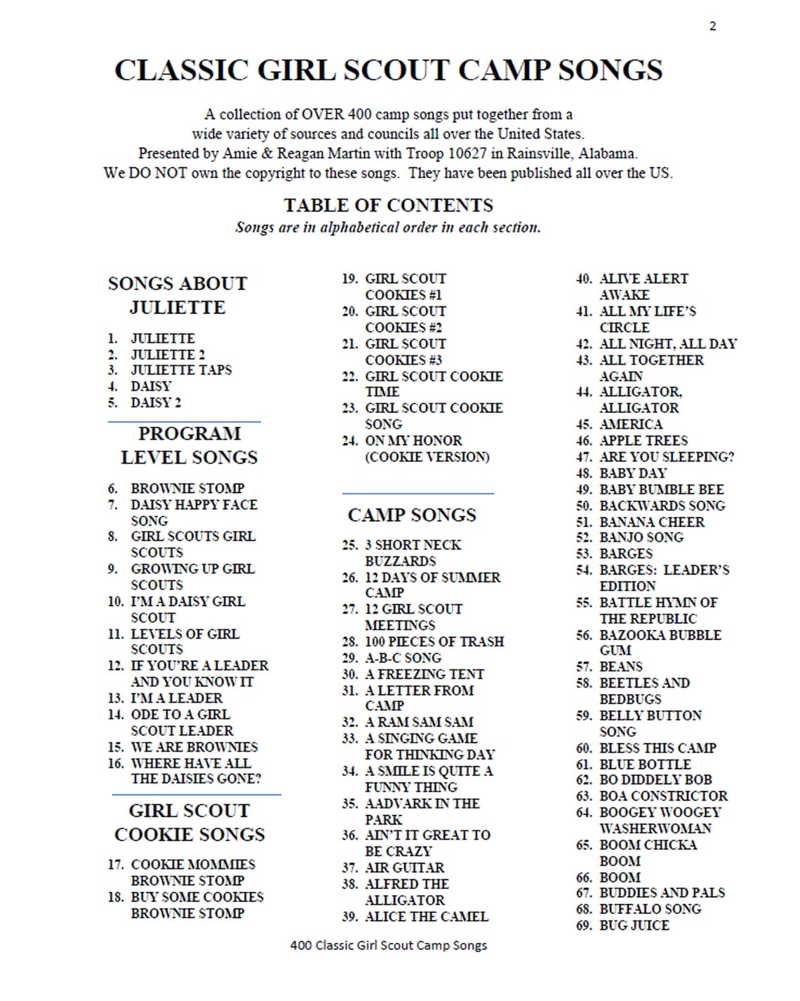 Girl Scout Song Bookdigital Download 400 Songs Girl Scout Leader Girl ...