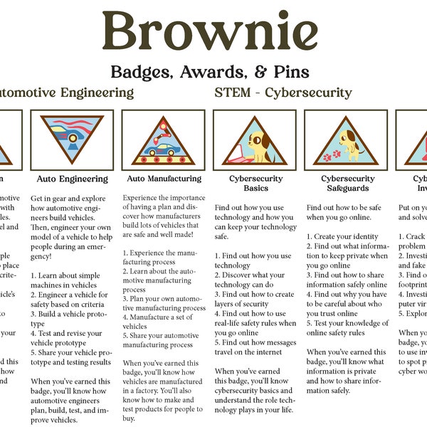 Girl Scout Brownies - Etsy