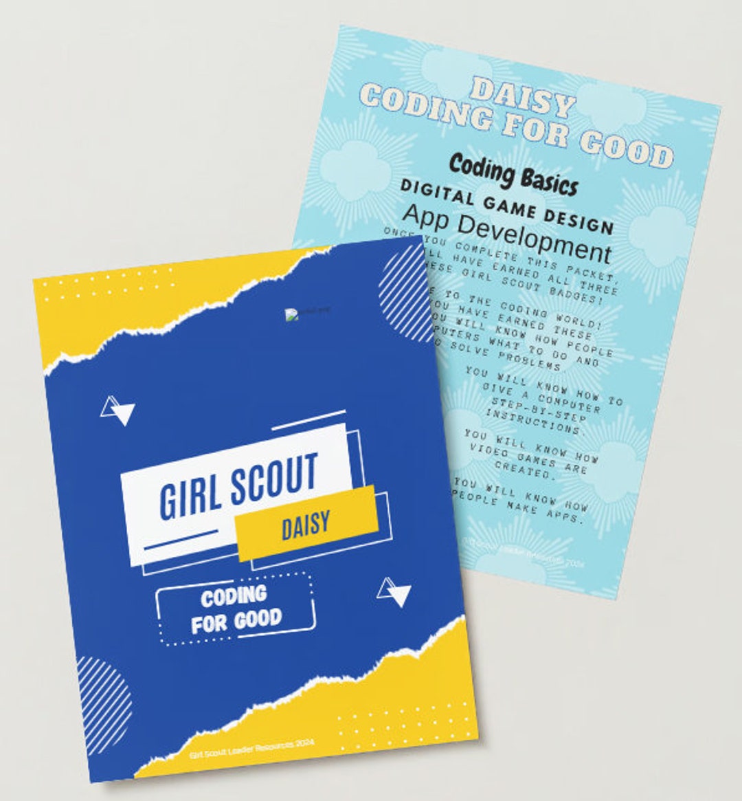Girl Scout Daisy Coding for Good Badges Meeting Plan Daisy Girl Scout ...