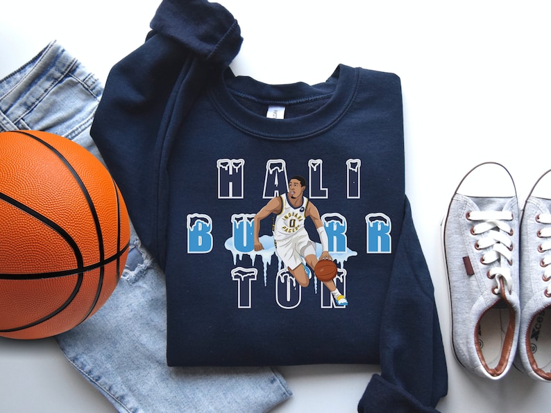 Clever Tyrese Haliburton Ice in His Veins Sweatshirt for Pacer Fans ...