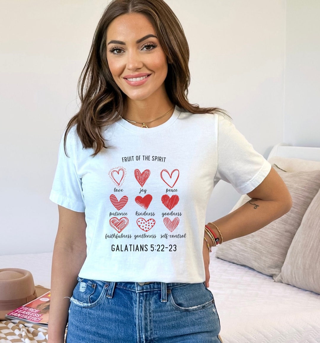 Love Virtues Shirt | Fruit of the Spirit T-shirt | Hearts Tee ...