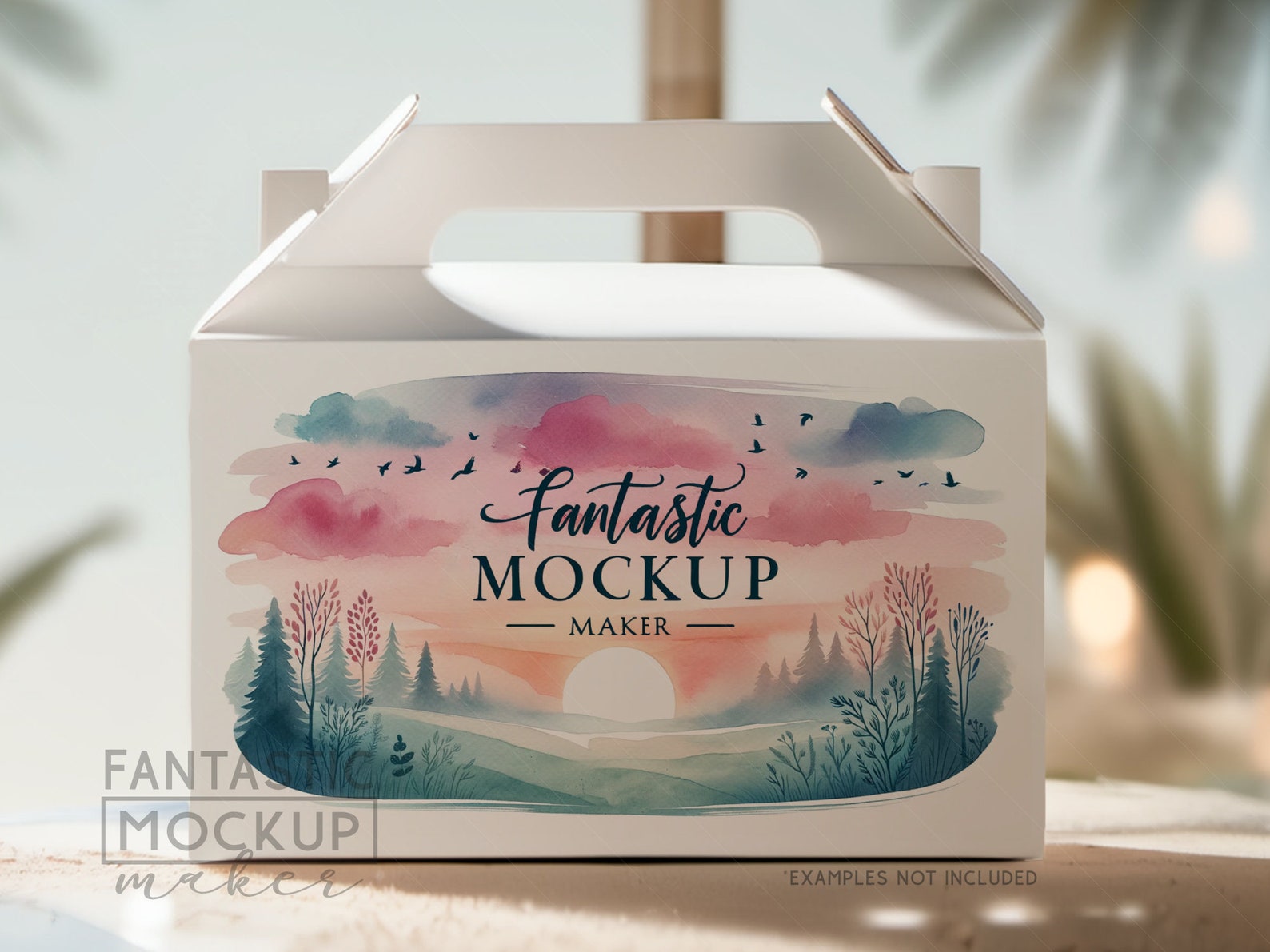 Gable Box Mockup, PSD Mock-up, Coastal Design Style, Mockup Smart ...
