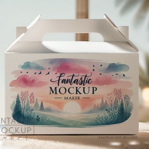 Gable Box Mockup, PSD Mock-up, Coastal Design Style, Mockup Smart ...