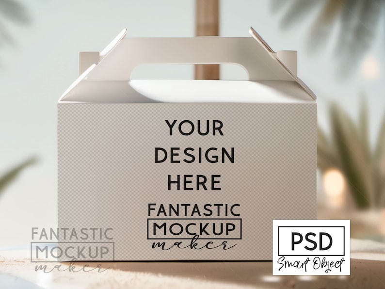 Gable Box Mockup, PSD Mock-up, Coastal Design Style, Mockup Smart ...